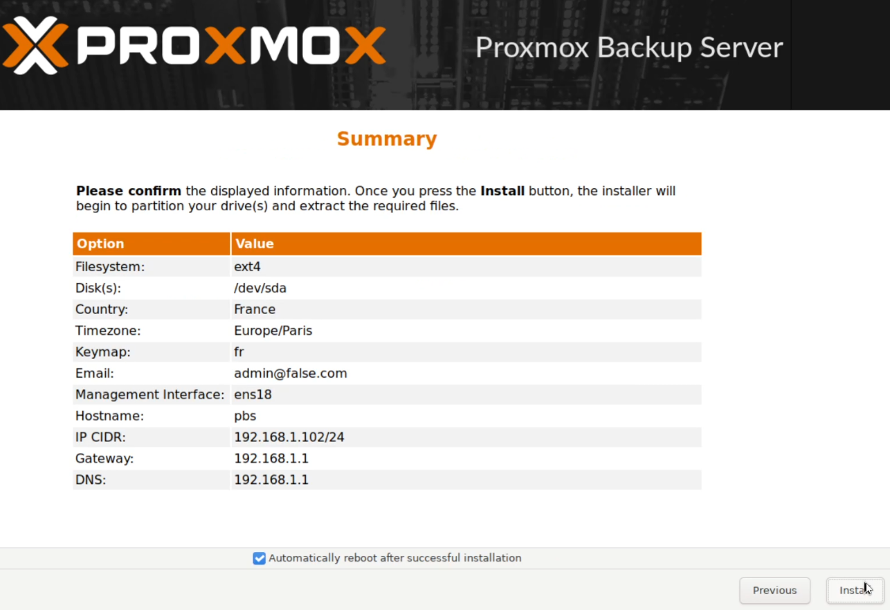 Sauvegarde des VM sur PVE avec Proxmox Backup Server (PBS) | Docs